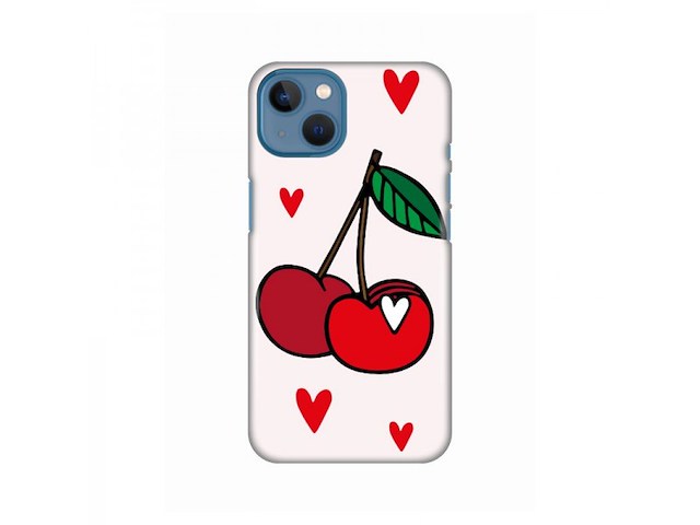 Maskica Silikonska Print za iPhone 13 6.1 Cherry