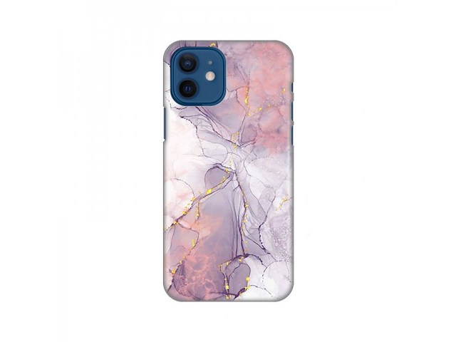 Maskica Silikonska Print za iPhone 12 6.1 Pink Marble