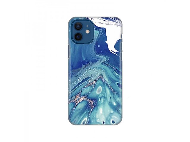 Maskica Silikonska Print za iPhone 12 6.1 Blue Marble