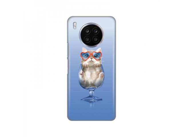 Maskica Silikonska Print za Honor 50 lite/Nova 8i Funny Cat