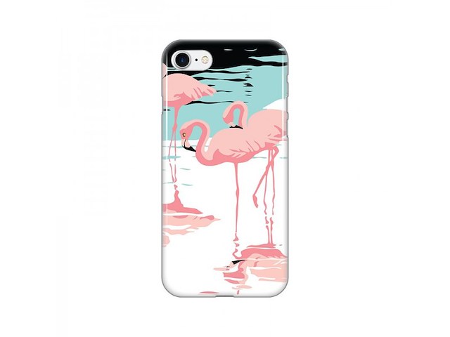 Maskica Silikonska Print za iPhone 7/8/SE 2020/2022 Pink Flamingos