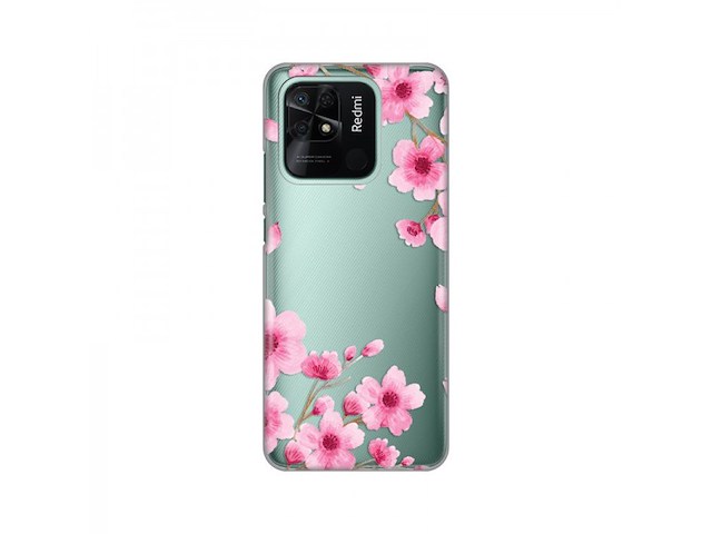 Maskica Silikonska Print Skin za Xiaomi Redmi 10C Rose Flowers