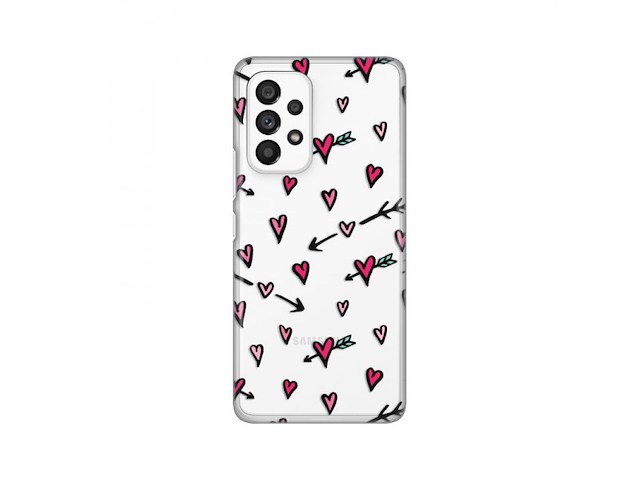 Maskica Silikonska Print Skin za Samsung A536B Galaxy A53 5G Hearts Pattern