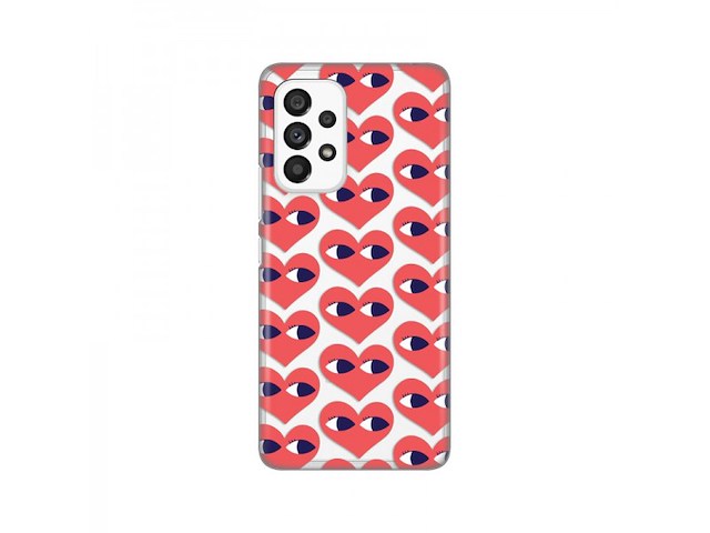 Maskica Silikonska Print Skin za Samsung A536B Galaxy A53 5G Eye Heart Pattern