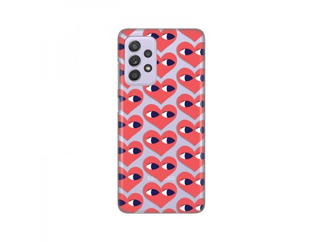 Maskica Silikonska Print Skin za Samsung A525F/A526B/A528B Galaxy A52 4G/A52 5G/A52s 5G Eye Heart Pattern