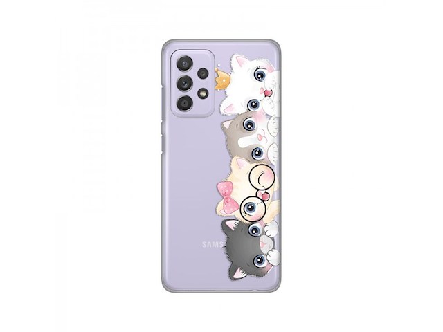 Maskica Silikonska Print Skin za Samsung A525F/A526B/A528B Galaxy A52 4G/A52 5G/A52s 5G Cats