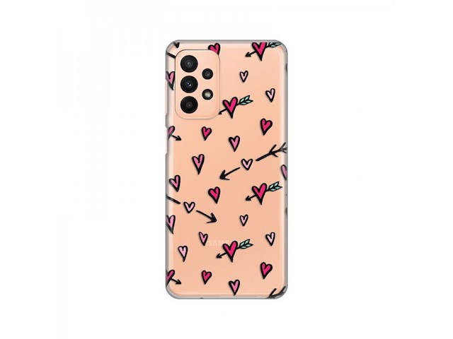 Maskica Silikonska Print Skin za Samsung A235F Galaxy A23 4G Hearts Pattern