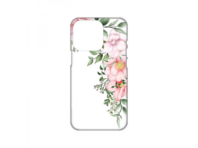 Maskica Silikonska Print Skin za iPhone 14 Pro Max 6.7 Gentle Rose Pattern