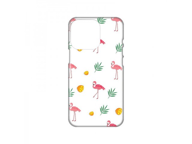 Maskica Silikonska Print Skin za iPhone 14 Pro Max 6.7 Flamingos