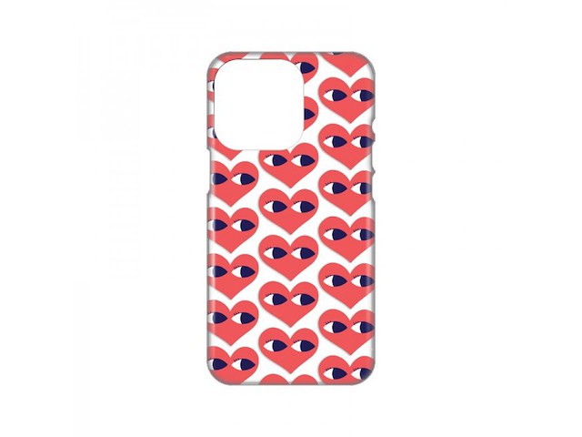 Maskica Silikonska Print Skin za iPhone 14 Pro Max 6.7 Eye Heart Pattern