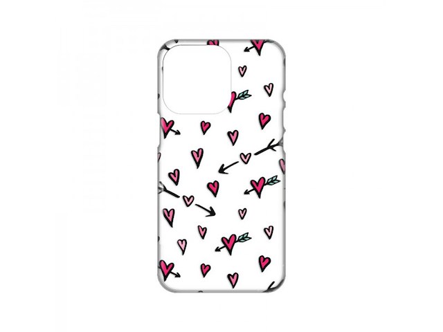 Maskica Silikonska Print Skin za iPhone 14 Pro 6.1 Heart Pattern