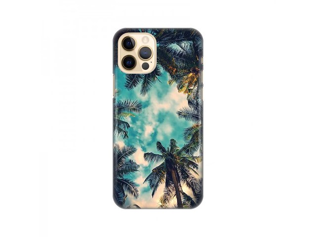 Maskica Silikonska Print Skin za iPhone 12/12 Pro6.1 Palm Tree