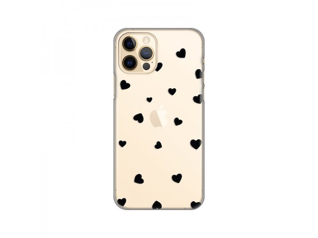 Maskica Silikonska Print Skin za iPhone 12/12 Pro 6.1 Hearts