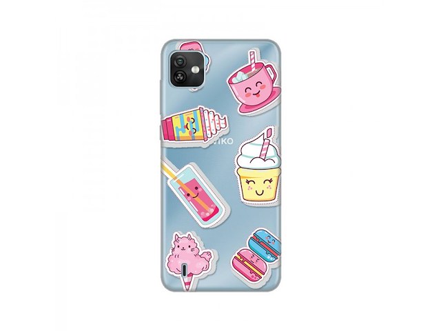 Maskica Silikonska Print Skin za Wiko Y82 Ice cream