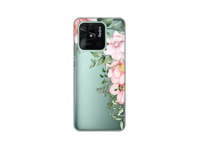 Maskica Silikonska Print Skin za Xiaomi Redmi 10C Gentle Rose Pattern