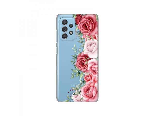 Maskica Silikonska Print Skin za Samsung A525F/A526B/A528B Galaxy A52 4G/A52 5G/A52s 5G Wild Roses