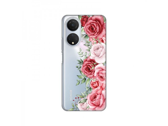 Maskica Silikonska Print Skin za Honor X7 Wild Roses