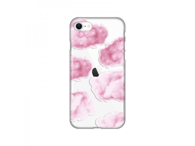 Maskica Silikonska Print Skin za iPhone 7/8/SE 2020/2022 Pink Clouds