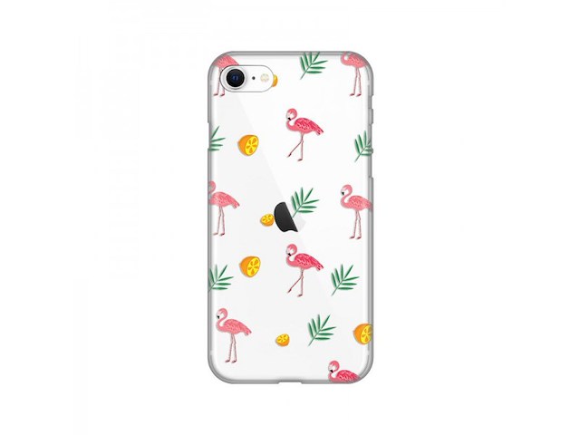 Maskica Silikonska Print Skin za iPhone 7/8/SE 2020/2022 Flamingos