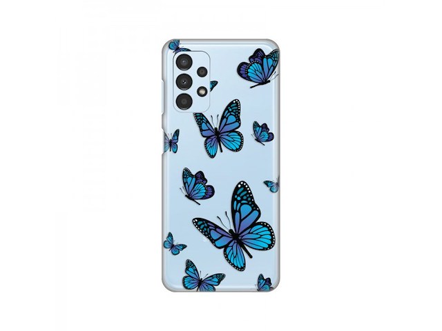 Maskica Silikonska Print Skin za Samsung A135F Galaxy A13 4G Blue butterfly