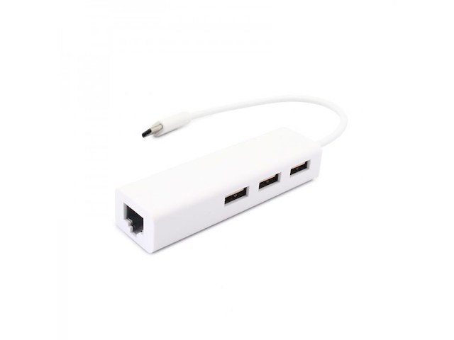 Adapter Type C na 3 USB 2.0 + RJ45 (100Mb) JWD-T4