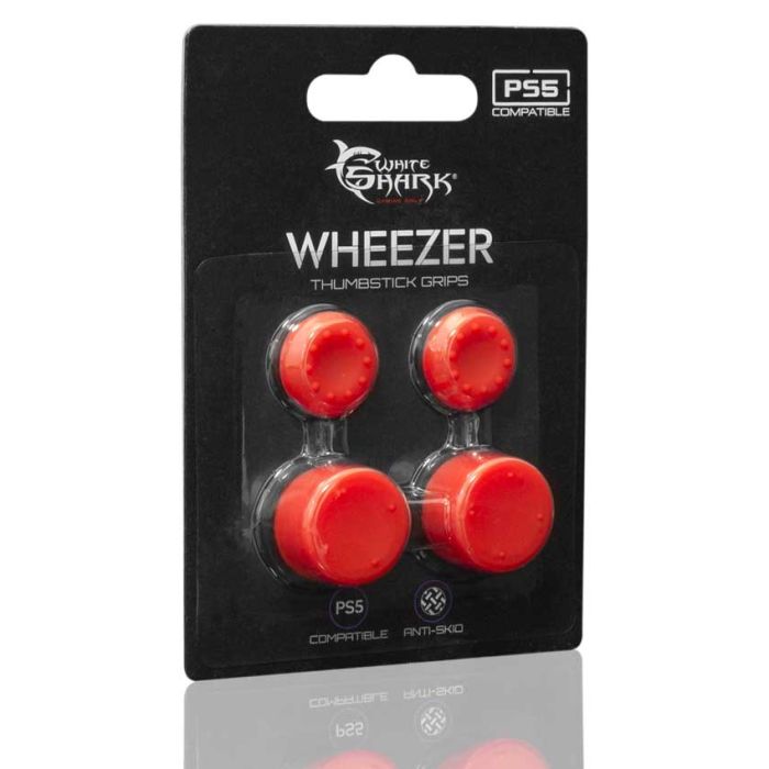 Grip White Shark PS5 Silicone Thumbstick PS5-817 Wheezer Red