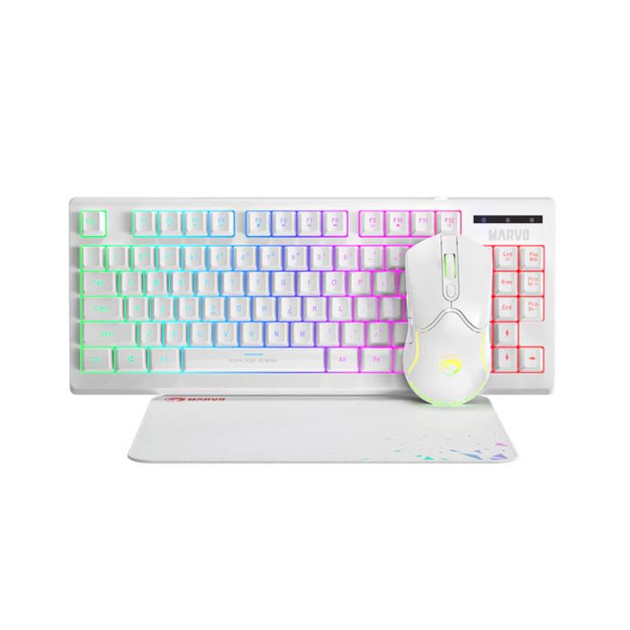 Tastatura + miš + podloga Marvo CM310 White