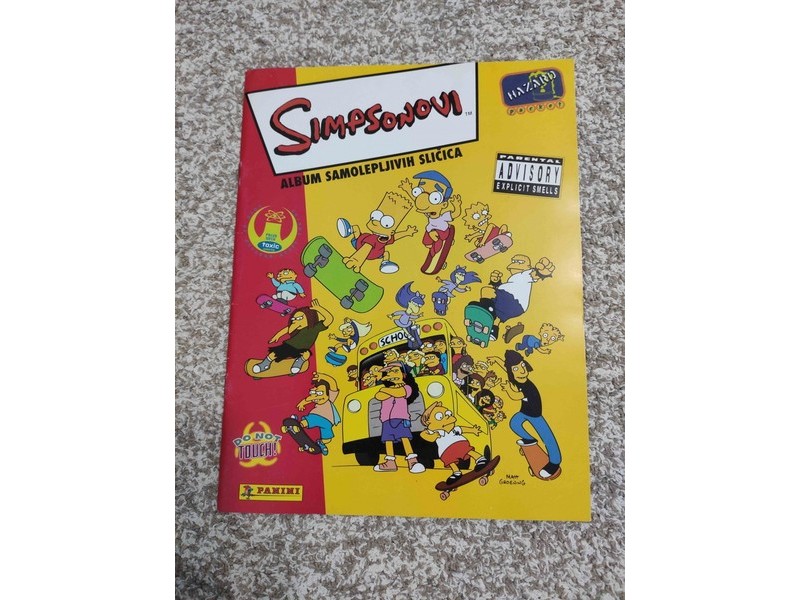 Prazan album Simpsonovi Panini