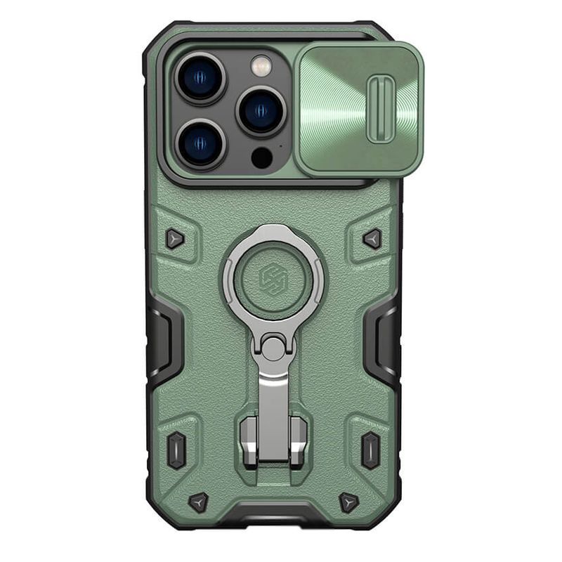 Maskica Nillkin CamShield Armor Pro za iPhone 14 Pro 6.1 zelena