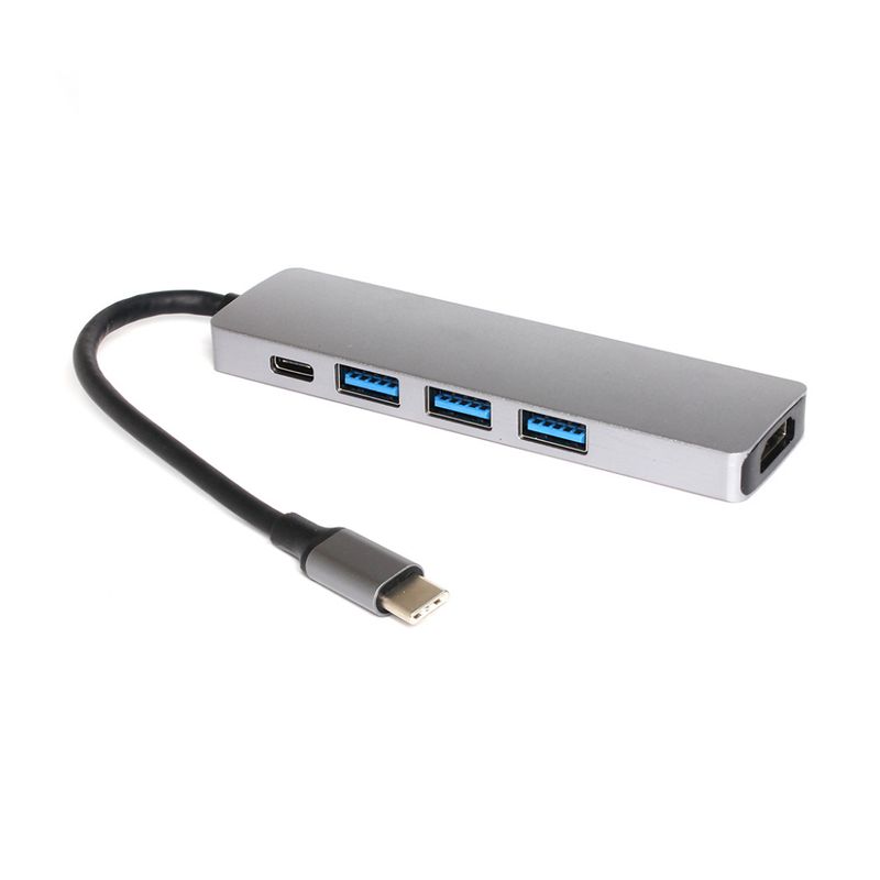 Adapter Type C na HDMI 3xUSB 3.0 type C 5u1