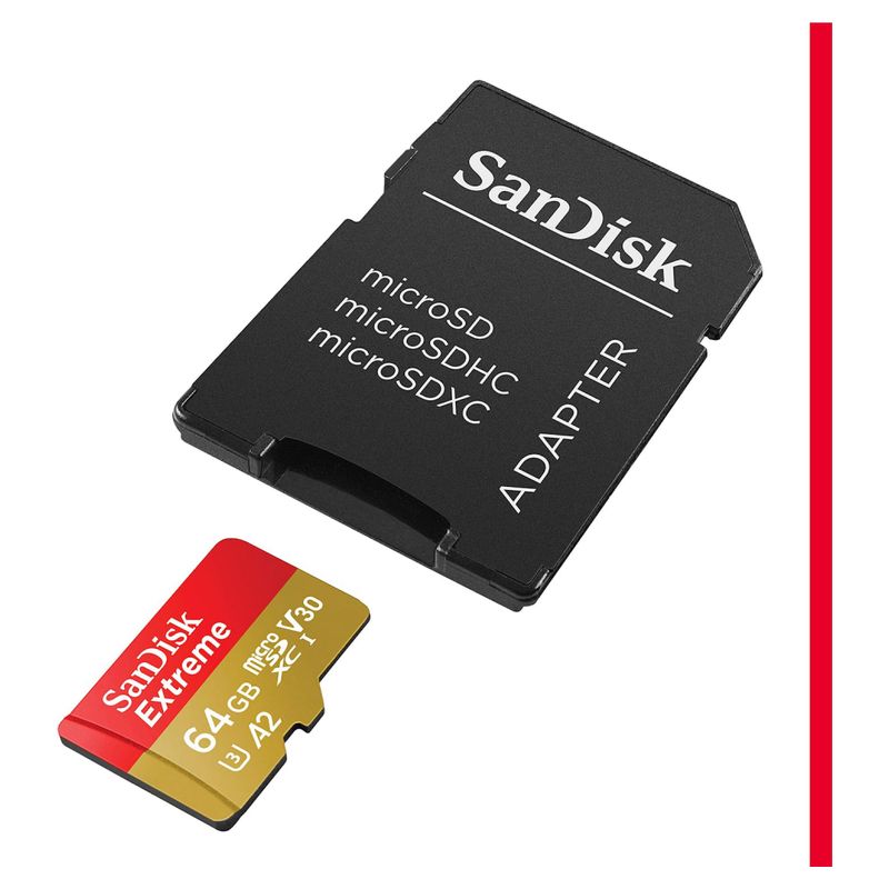 Mem.Kartica SanDisk SDXC Extreme micro 64GB 170 MB/s UHS-I U3 V30+adapter