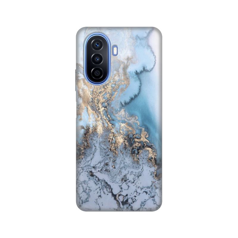 Maskica Silikonska Print za Huawei Y70/Y70 Plus Blue Gold Marble