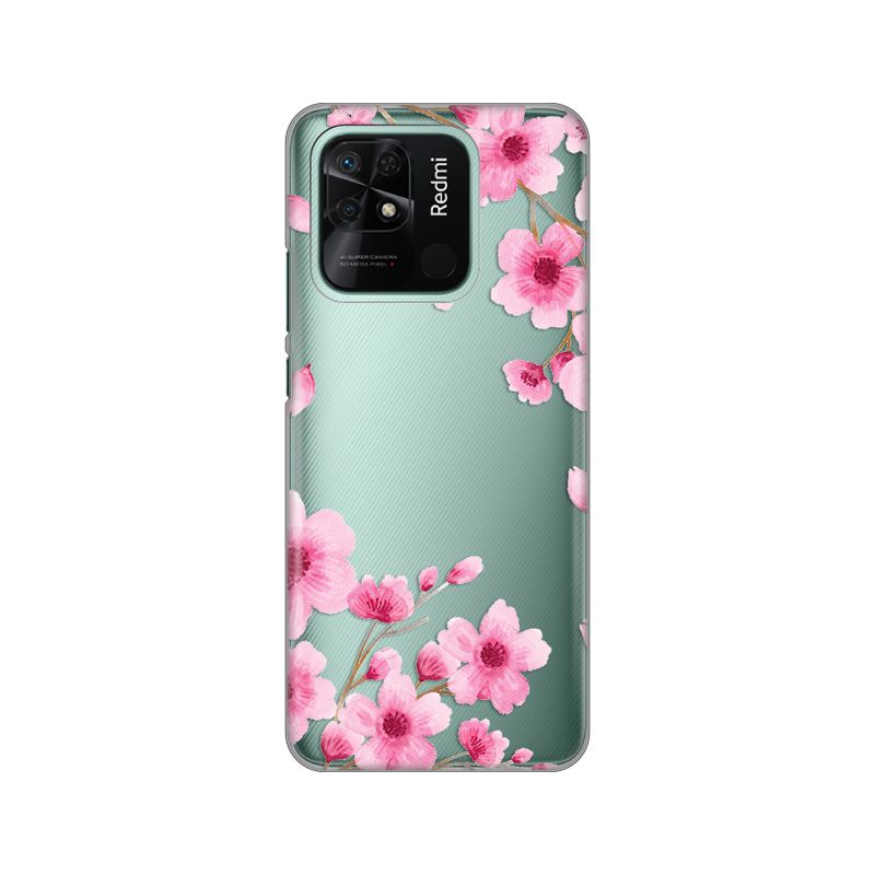 Maskica Silikonska Print Skin za Xiaomi Redmi 10C Rose Flowers