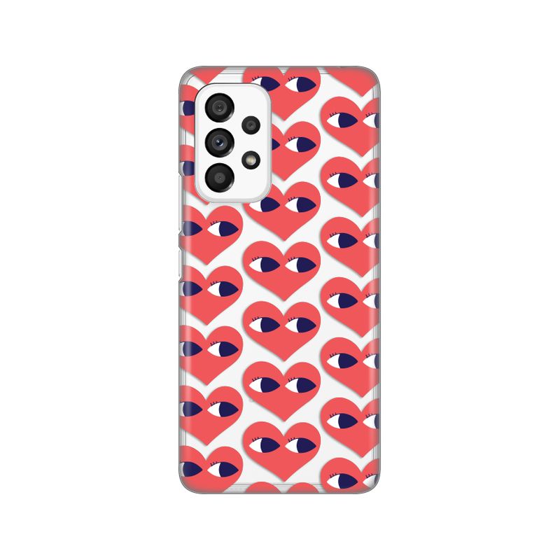 Maskica Silikonska Print Skin za Samsung A536B Galaxy A53 5G Eye Heart Pattern