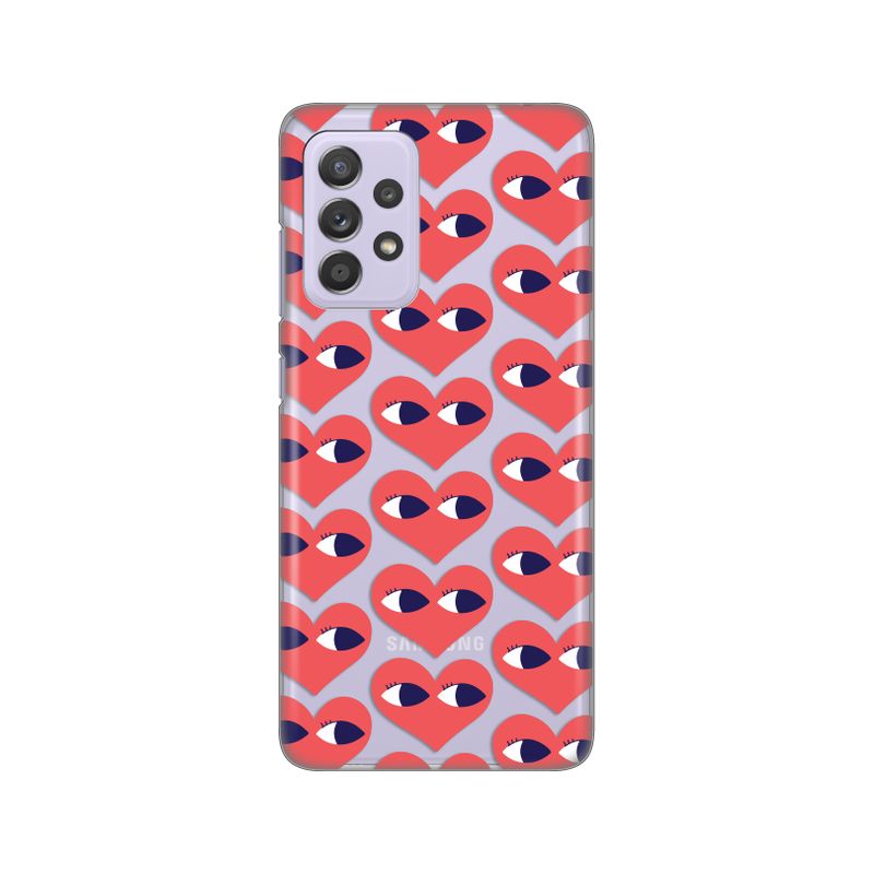 Maskica Silikonska Print Skin za Samsung A525F/A526B/A528B Galaxy A52 4G/A52 5G/A52s 5G Eye Heart Pattern