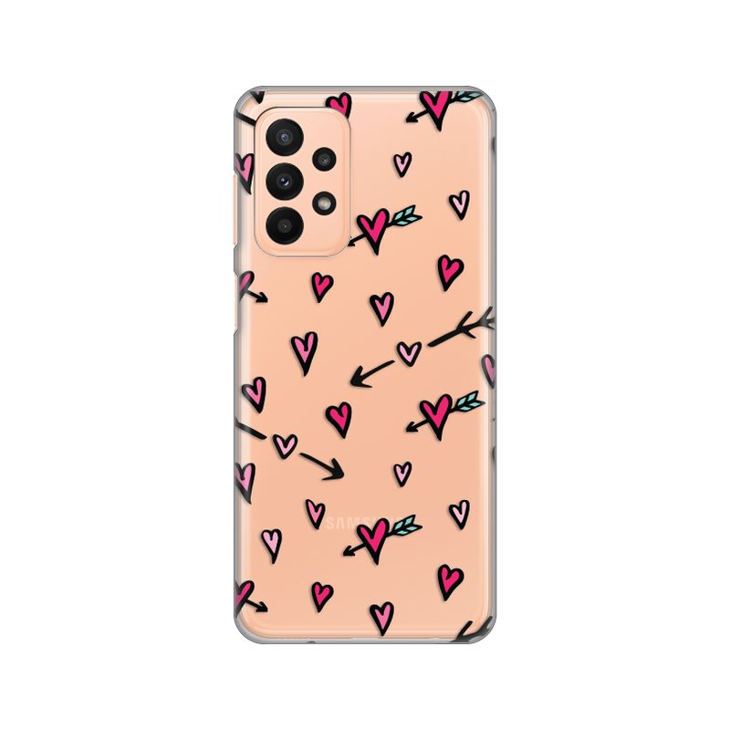 Maskica Silikonska Print Skin za Samsung A235F Galaxy A23 4G Hearts Pattern