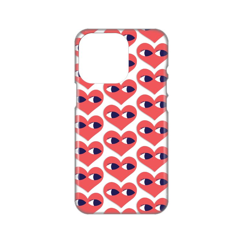 Maskica Silikonska Print Skin za iPhone 14 Pro 6.1 Eye Heart Pattern