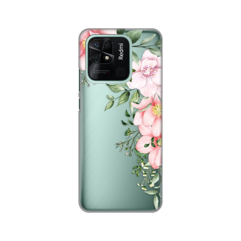 Maskica Silikonska Print Skin za Xiaomi Redmi 10C Gentle Rose Pattern