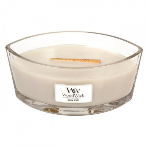 Wood Wick Mirisna sveća u ovalnoj tegli - Warm Wool