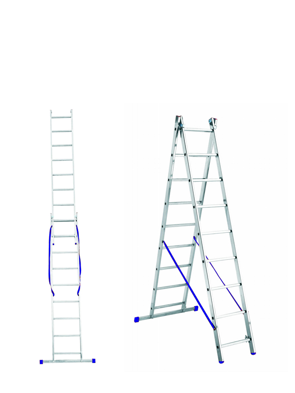 Merdevine ALU komb 2×10