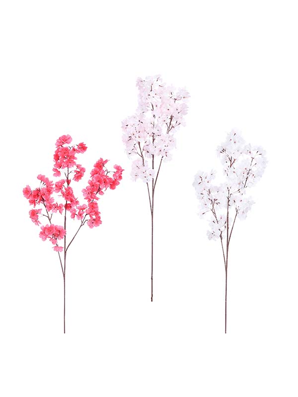 Veštačka grana trešnje – ciklama/roze/bela