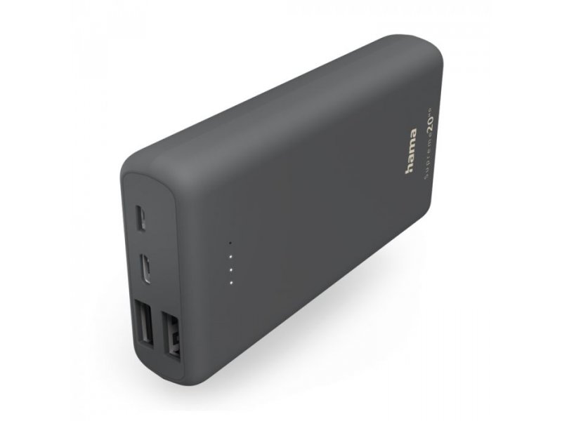 HAMA “Supreme 20HD“ Power Pack, 20000mAh, Tip C 1 X USB-C, 2 X USB-A
