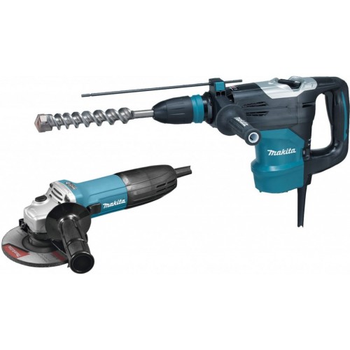 Makita - Čekić-bušilica HR4003C + brusilica GA5030