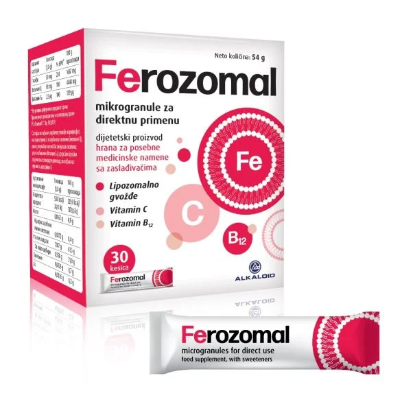 Ferozomal, mikrogranule za direktnu primenu - 30 kesica