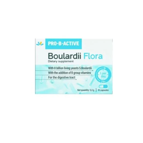Pro-B-Active Boulardii Flora, 10 kapsula