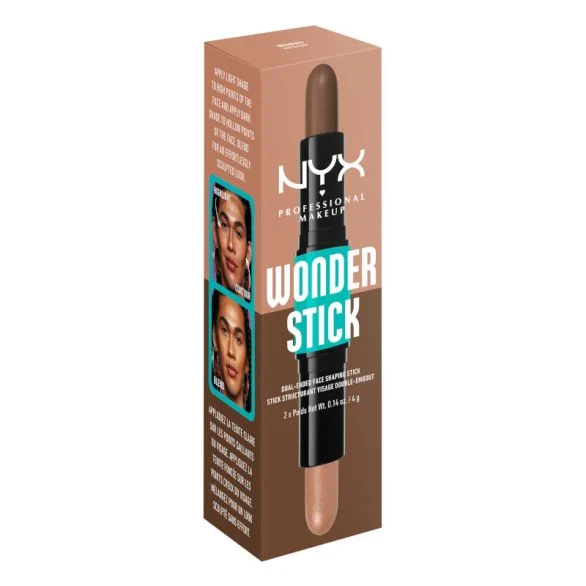 NYX Professional Makeup Wonder Stick Dual Face Lift stik za hajlajt i konture wsr04 medium
