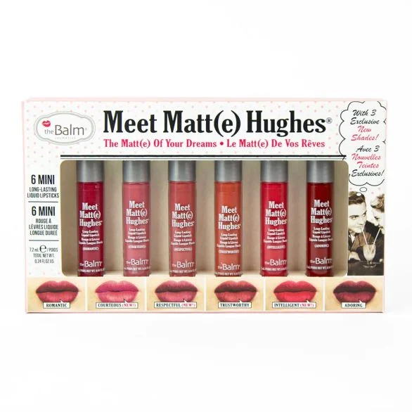 The Balm Meet Matte Hughes 6 komada Mini Kit 14 set ruževa za usne