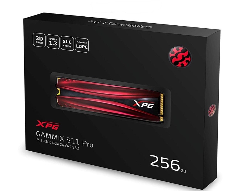 256GB M.2 PCIe Gen3 x4 XPG GAMMIX S11 Pro AGAMMIXS11P-256GT-C SSD