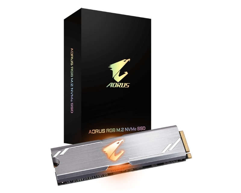 512GB M.2 PCIe Gen3 x4 NVMe AORUS RGB SSD GP-ASM2NE2512GTTDR