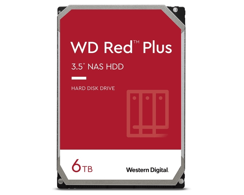 6TB 3.5″ SATA III 128MB WD60EFZX Red Plus